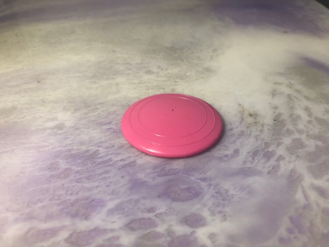 Vintage 90's Barbie Pink Frisbee - Barbie Playhouse Accessory - Vintage ...