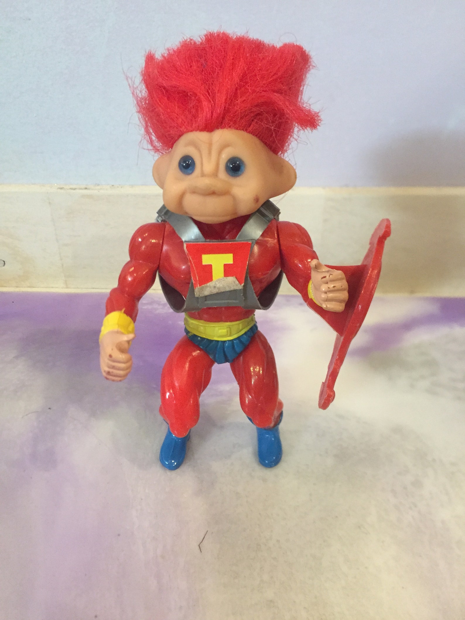 Vintage Troll Force Mighty Heroes Troll Doll Purple Hair - Etsy