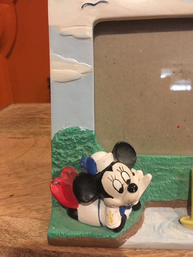Vintage Disney Mickey Mouse and Minnie Mouse - Picture Frame - 1990's ...
