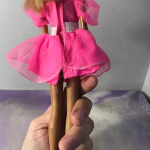 Vintage Barbie Figure Mattel Themed Blonde Barbie Pink Dress Outfit ...