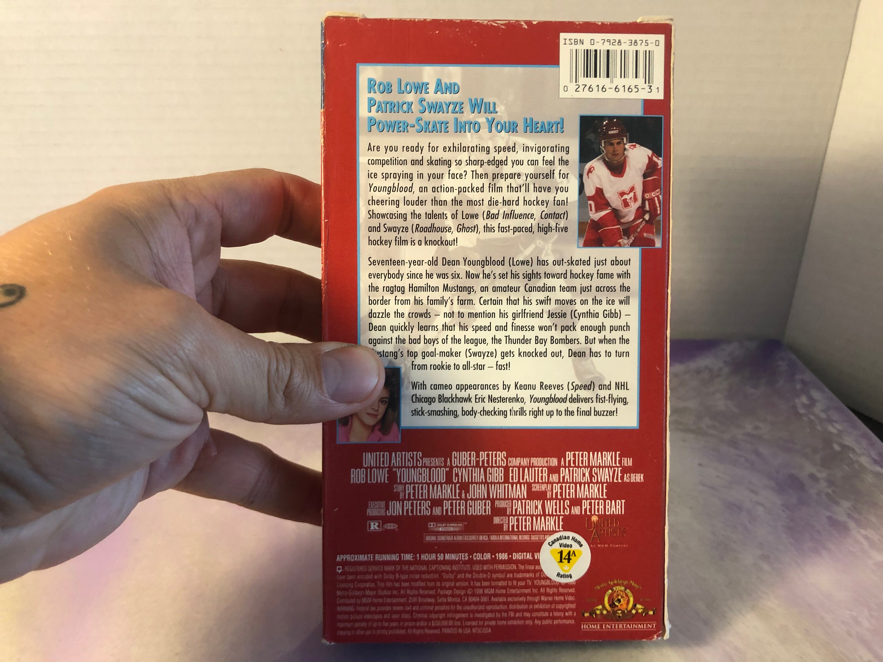 Vintage MGM Movie Time - YOUNGBLOOD - Rob Lowe Patrick Swayze - Rare ...
