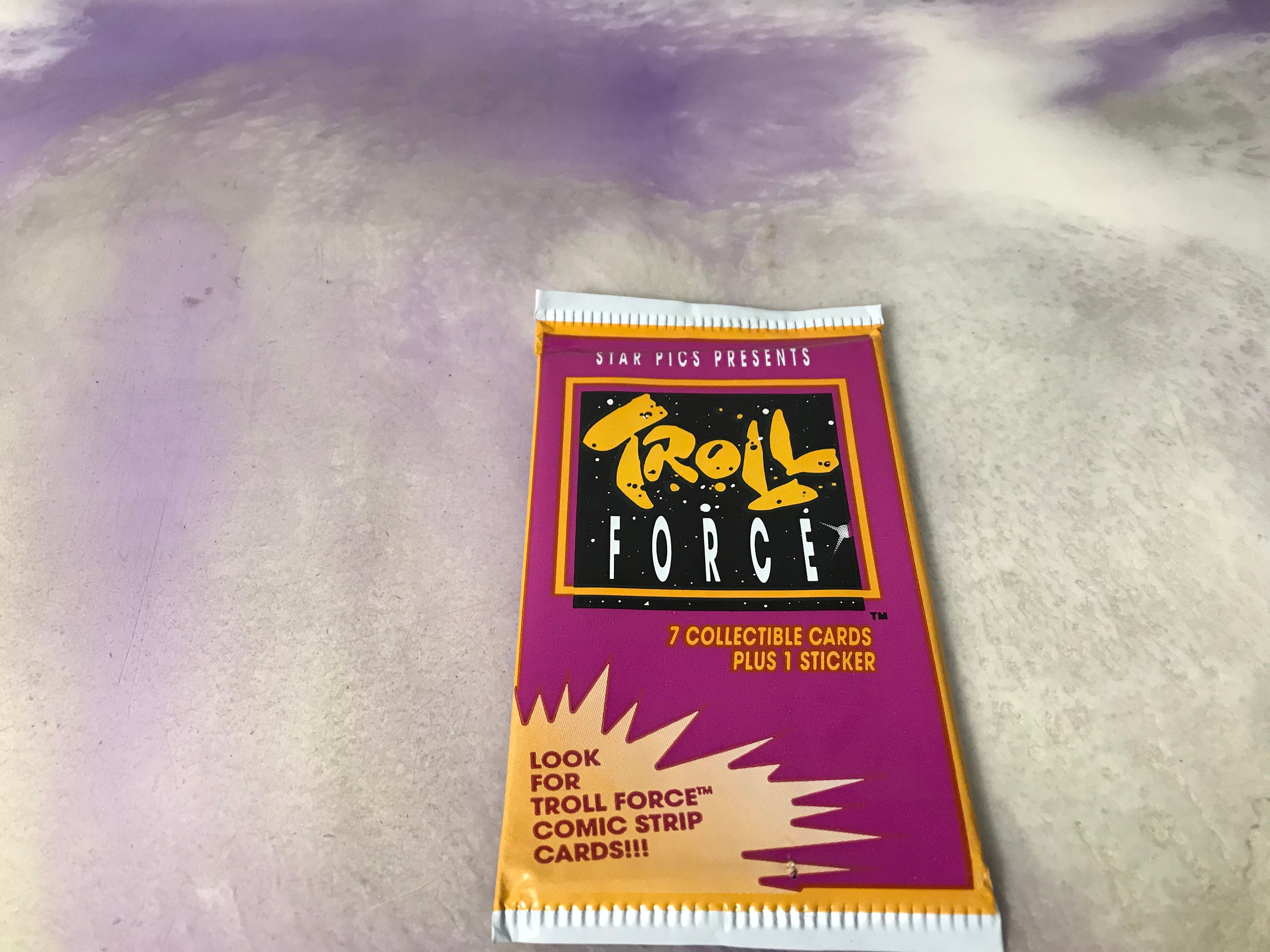 Vintage 1990's Troll Force Cartoon TV Show 1992 Trading Card Pack ...