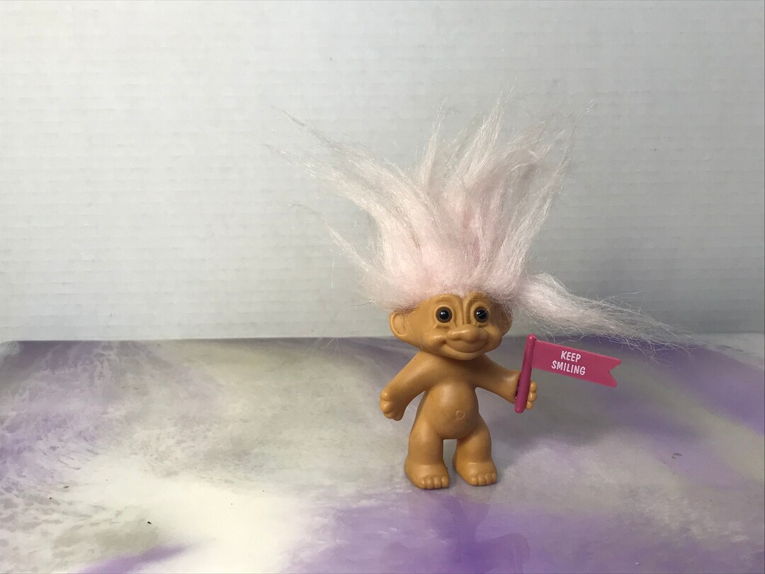 Pink Haired Troll - Russ Troll Doll - Pink Hair- - Rare Vintage 90's ...