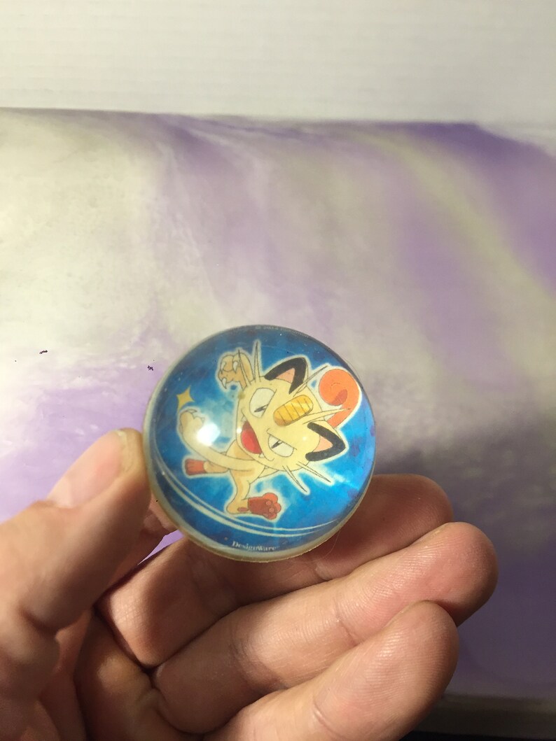 Vintage Pokemon MEOWTH PVC Bouncing Ball Assorted Rare - Etsy