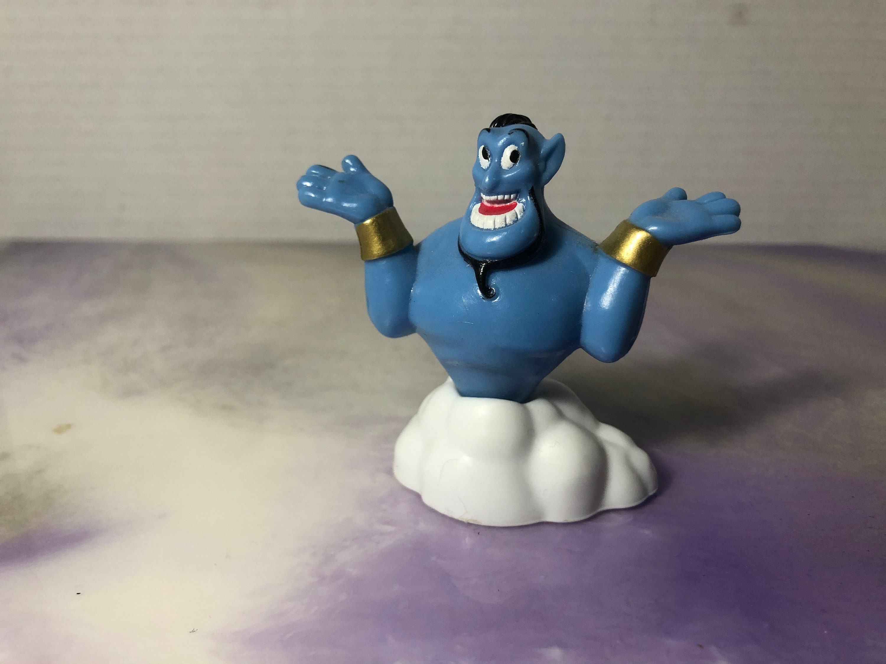 Vintage Disney Aladdin GENIE in Clouds PVC Cake Topper Rare - Etsy