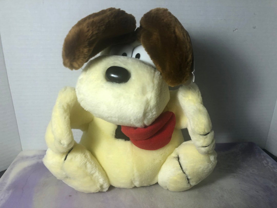 Vintage 1990's Garfield ODIE Plush Stuffed Animal Hand Puppet Toy ...