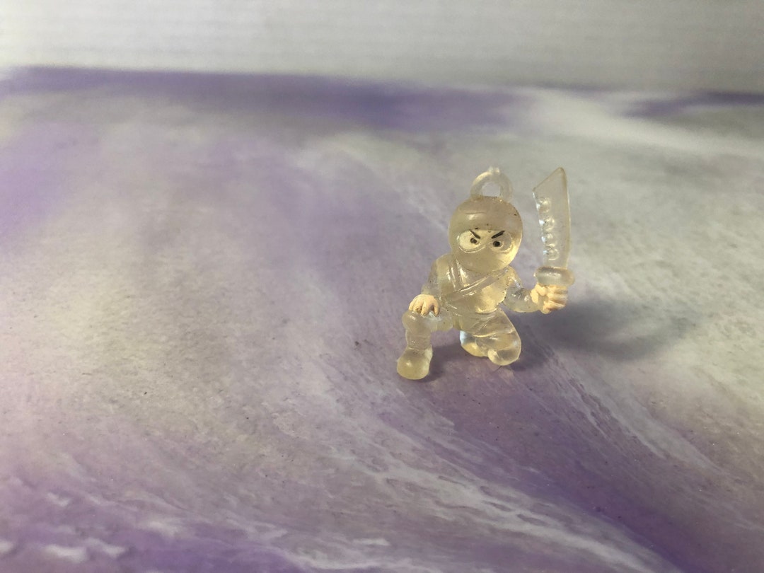 Vintage Translucent NINJA PVC Mini Figure Keychain - Rare Vintage 80's ...