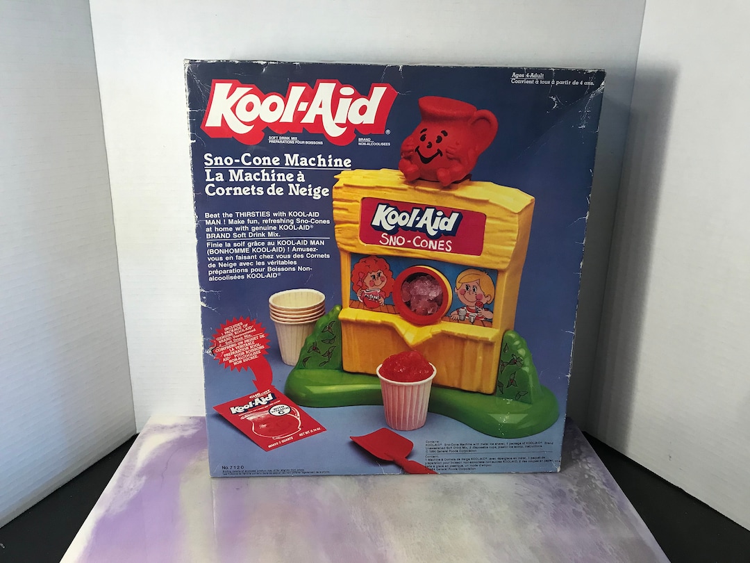 Vintage 1984 Kool-aid Sno Cone Machine in Box Super Cool Retro Kool-aid ...