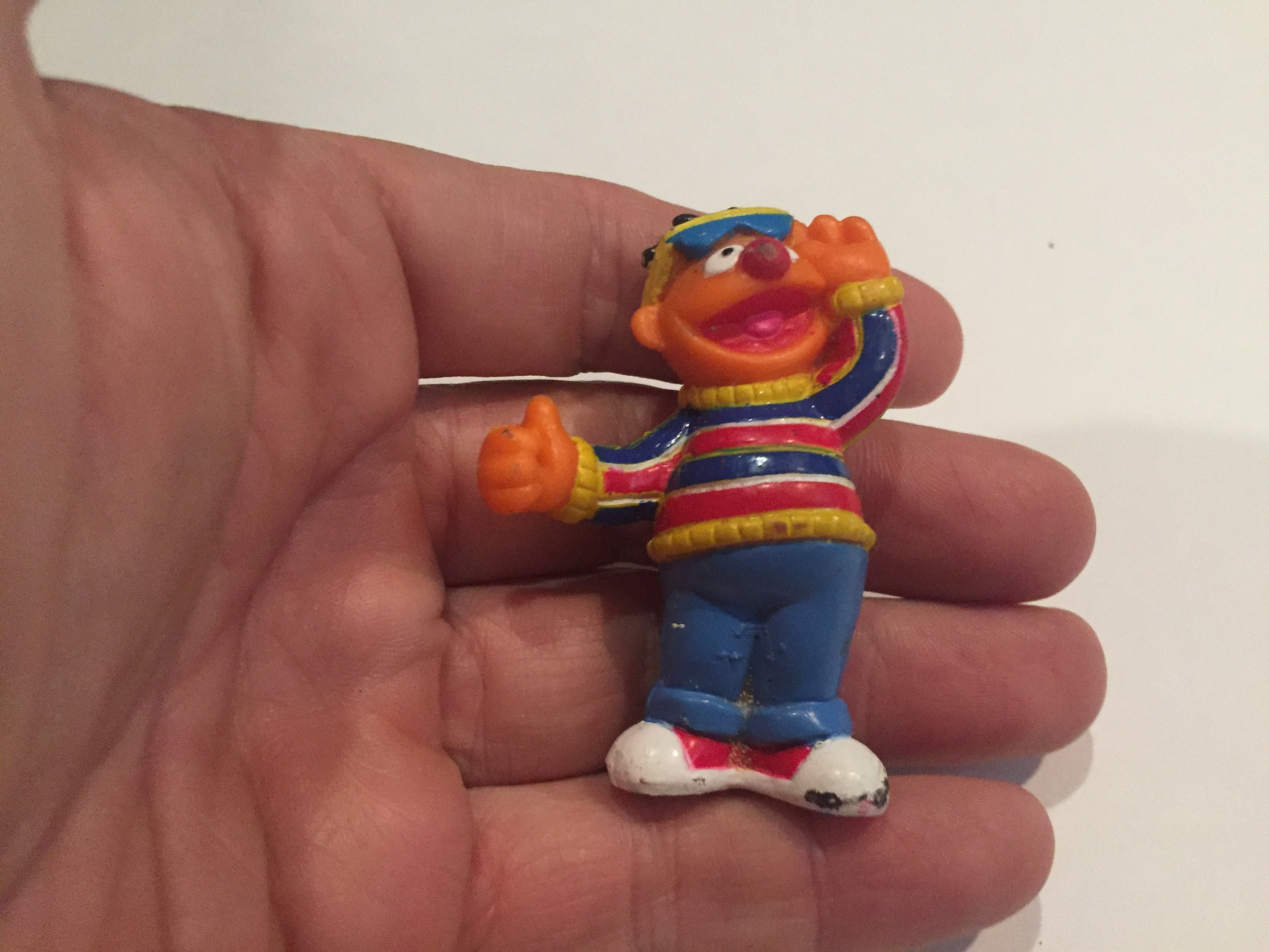 Vintage Sesame Street ERNIE Waving Figure PVC Cake Topper Rare - Etsy