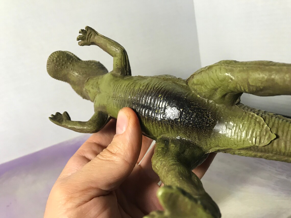 Vintage 1980s Imperial Toys TRACHODON Duck Billed green - Etsy