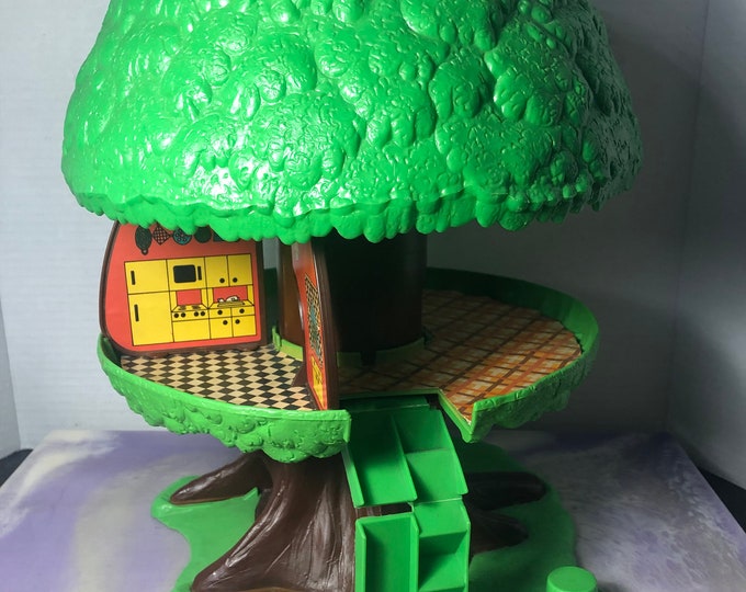 VTG Family Tree Tots Treehouse Kenner Vulli, 80-s, Made in France Set N ...