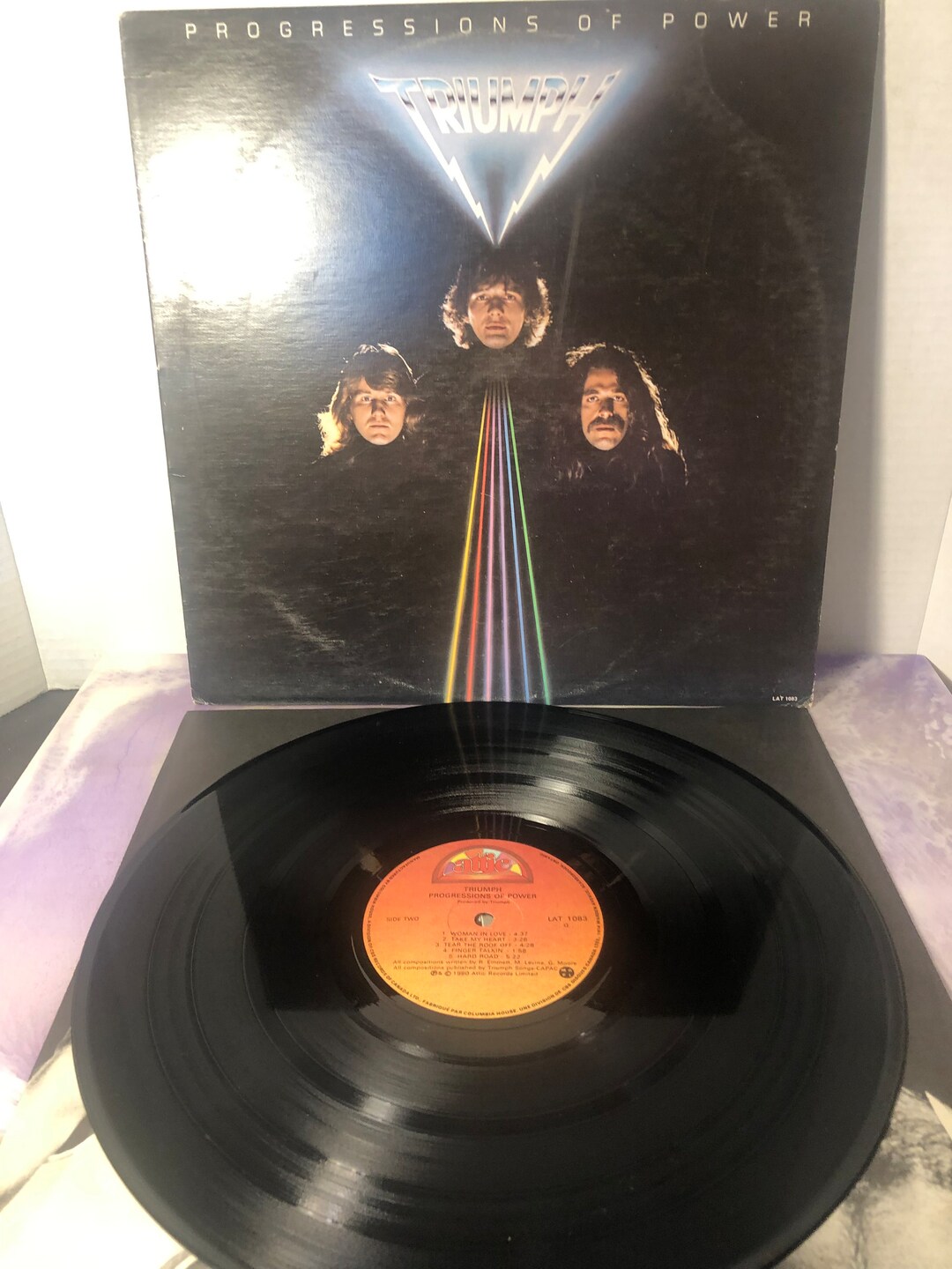 Vintage Album Record 1980's Triumph - Progressions of Power Vintage ...
