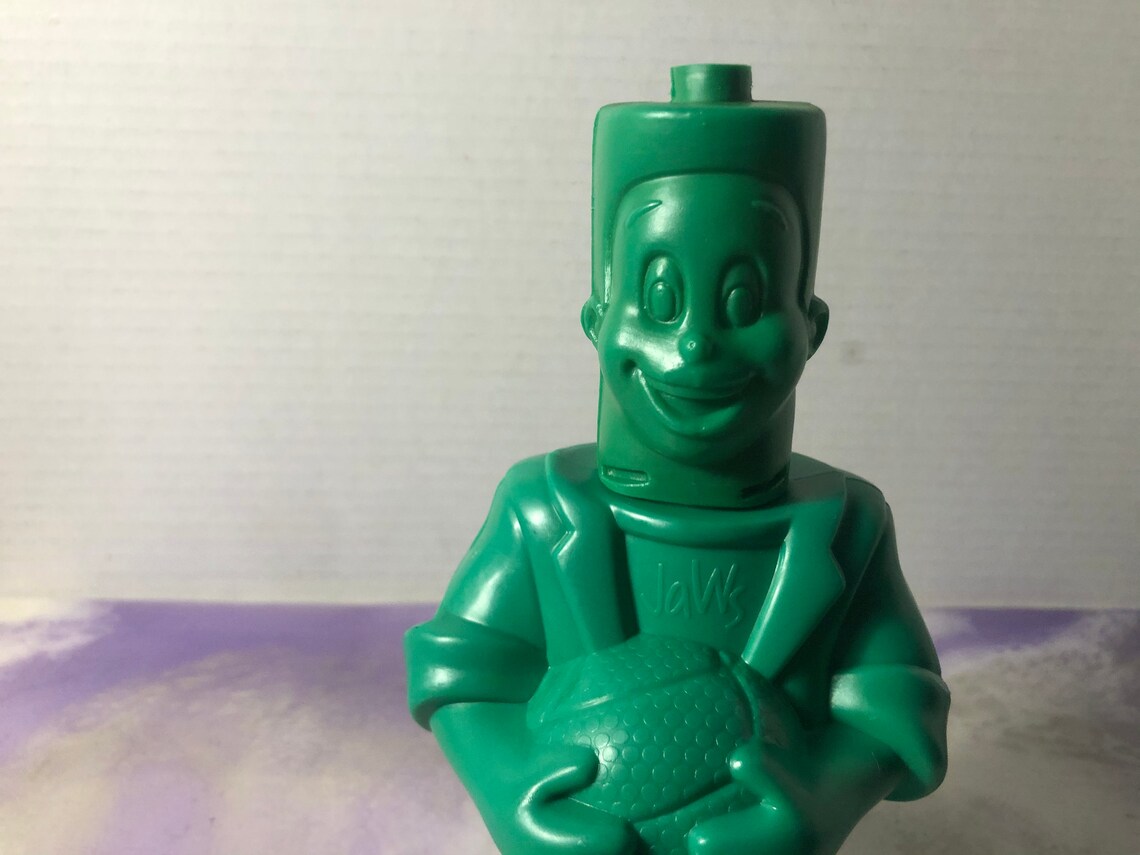 Vintage 1996 Burger King Kids Club JAWS Water Bottle Figure .rare ...