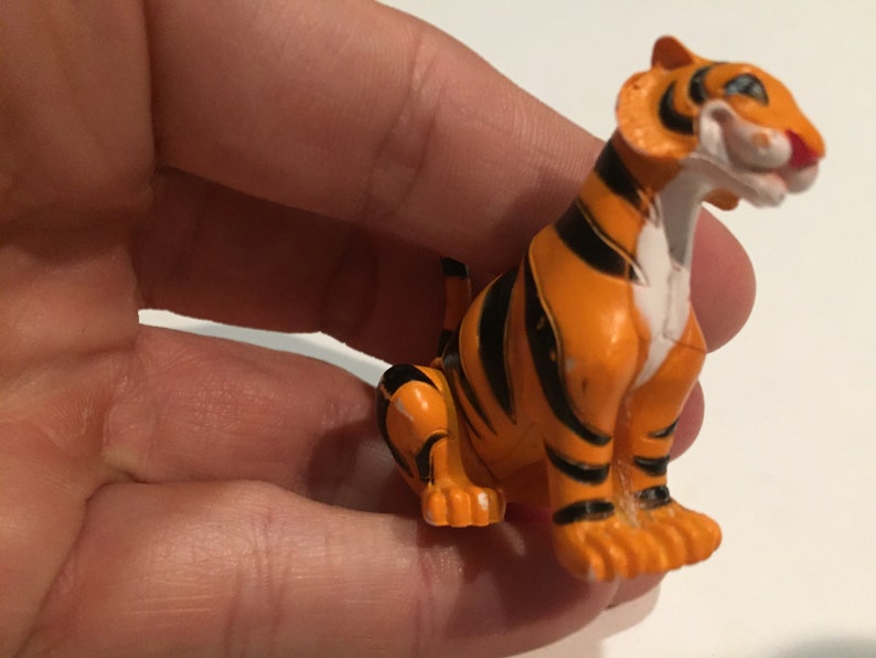 Vintage Disney Aladdin Baby Rajah the Tiger Figure PVC Cake Topper Rare ...