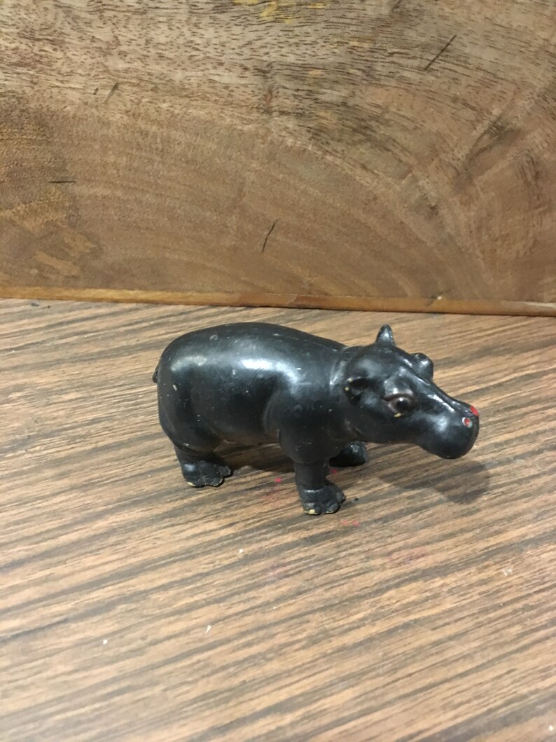 Vintage Hippo Toy AAA Toys Rubber Hippopotamus Figure Rare - Etsy
