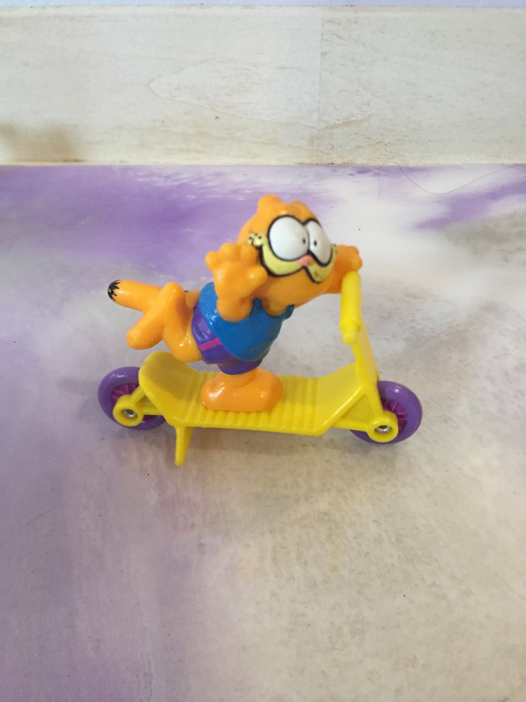 Vintage 1980's Garfield PVC Figure Scooter Complete Nostalgia MCDONALD ...