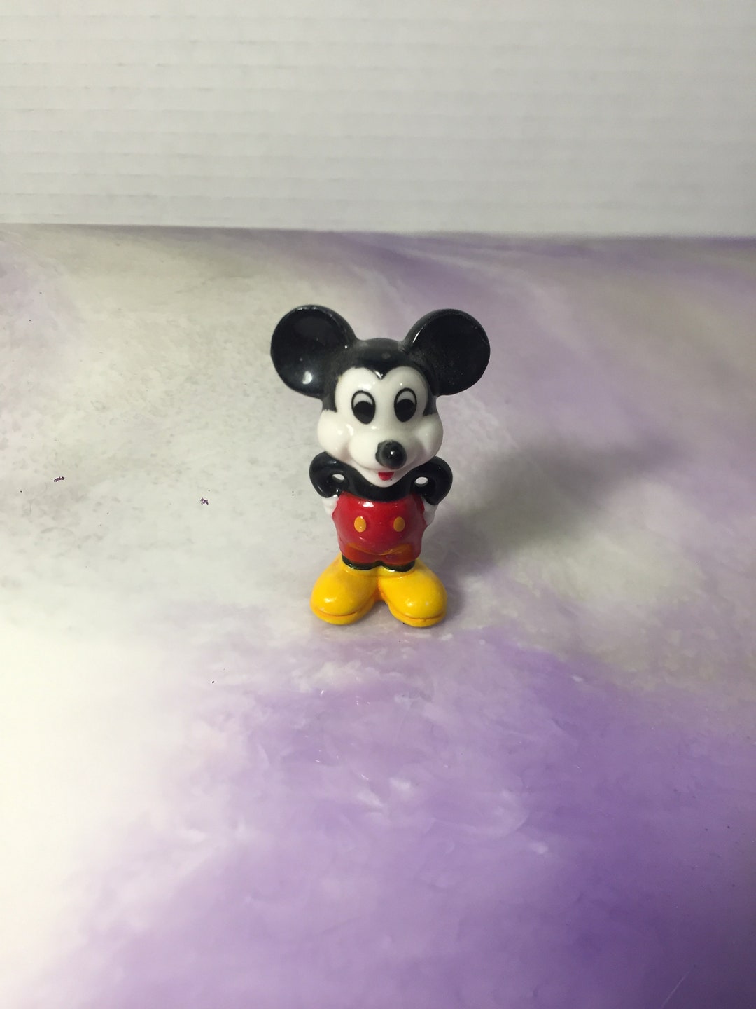 Vintage Disney Mickey Mouse Mini Figurine - Ceramic Statue Display ...