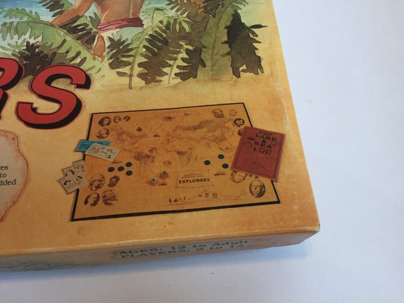 Vintage EXPLORERS board game Family Pastimes a co-operative | Etsy
