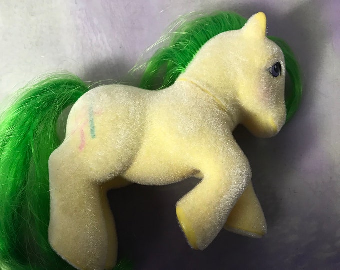 Rare Vintage G1 My Little Pony MLP Magic Star so Soft - Yellow Body ...