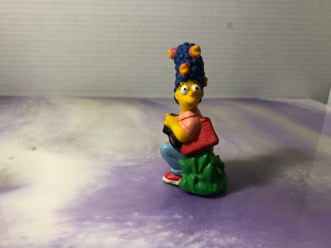 Vintage Simpsons Marge Birdwatcher PVC Figure Cake Topper - Rare ...