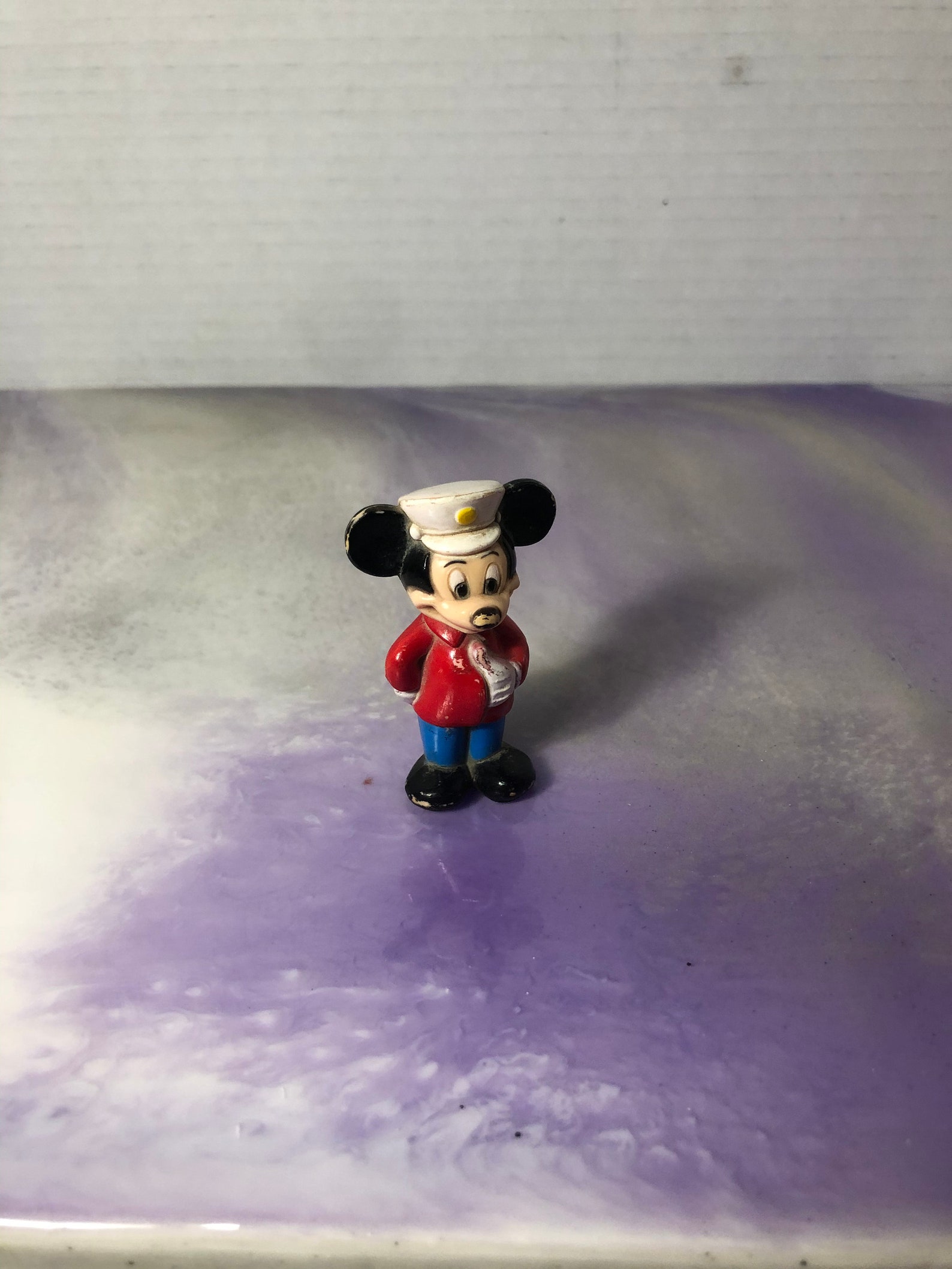 Vintage Disney Mickey Mouse MICKEY MOUSE Boat Captain Figure PVC Cake ...