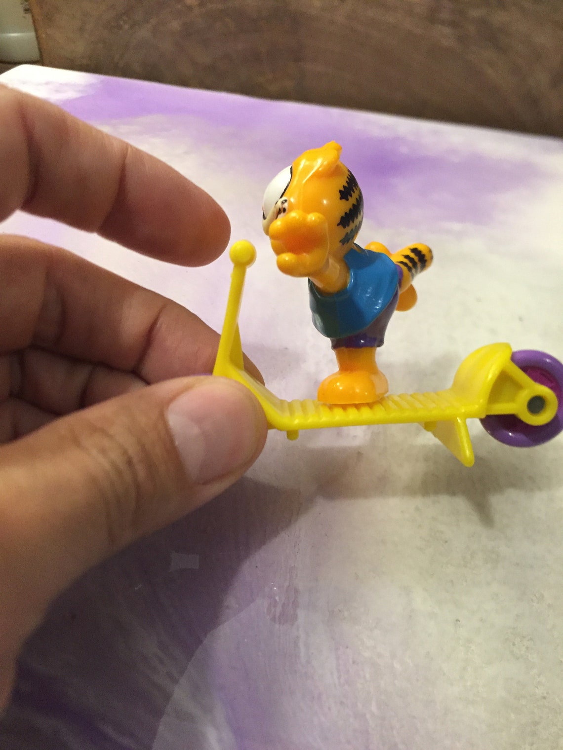 Vintage 1980's Garfield PVC Figure Scooter Complete Nostalgia MCDONALD ...