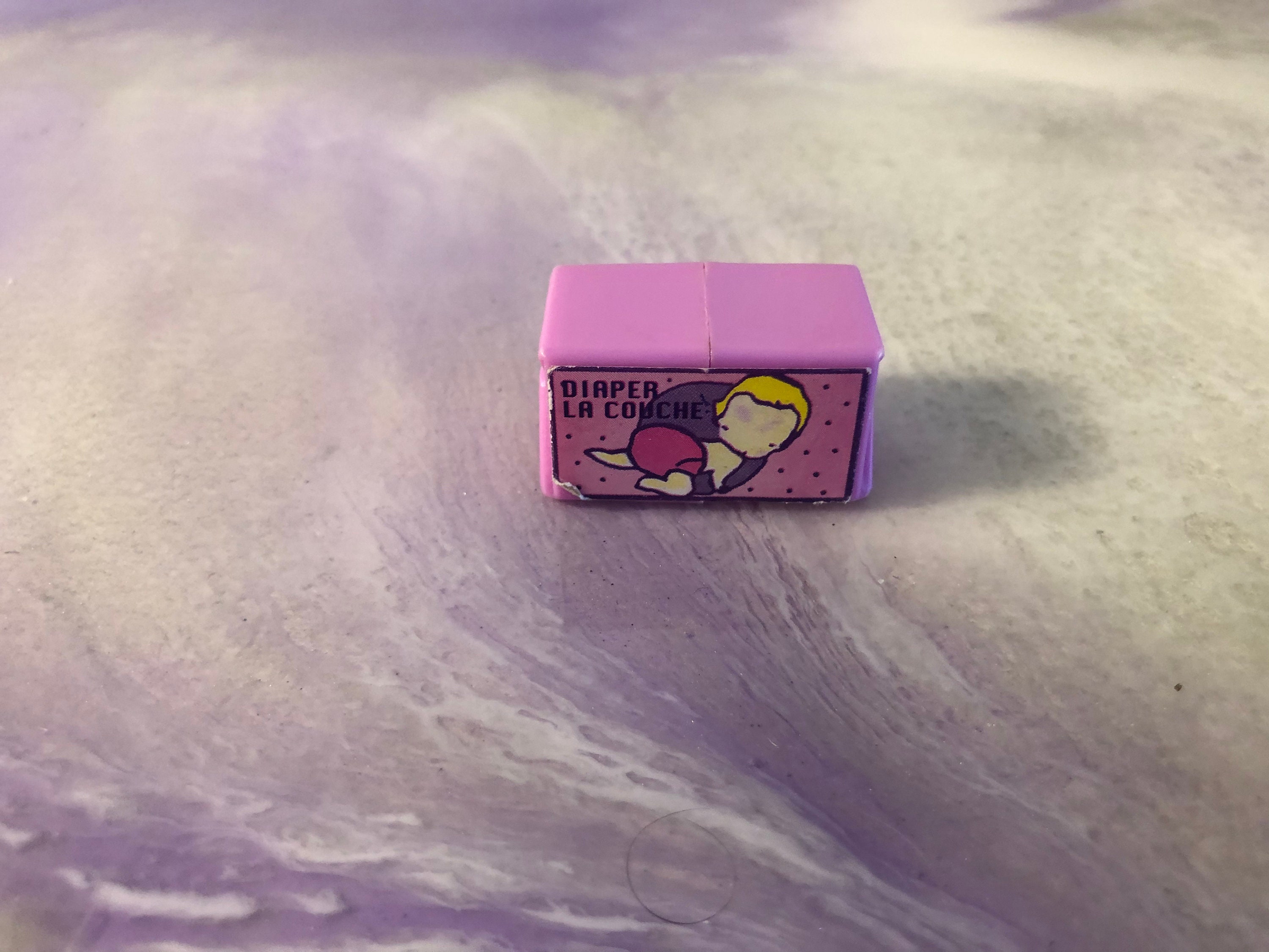Vintage 90's Barbie Purple Diaper Box Barbie Accessory - Etsy UK
