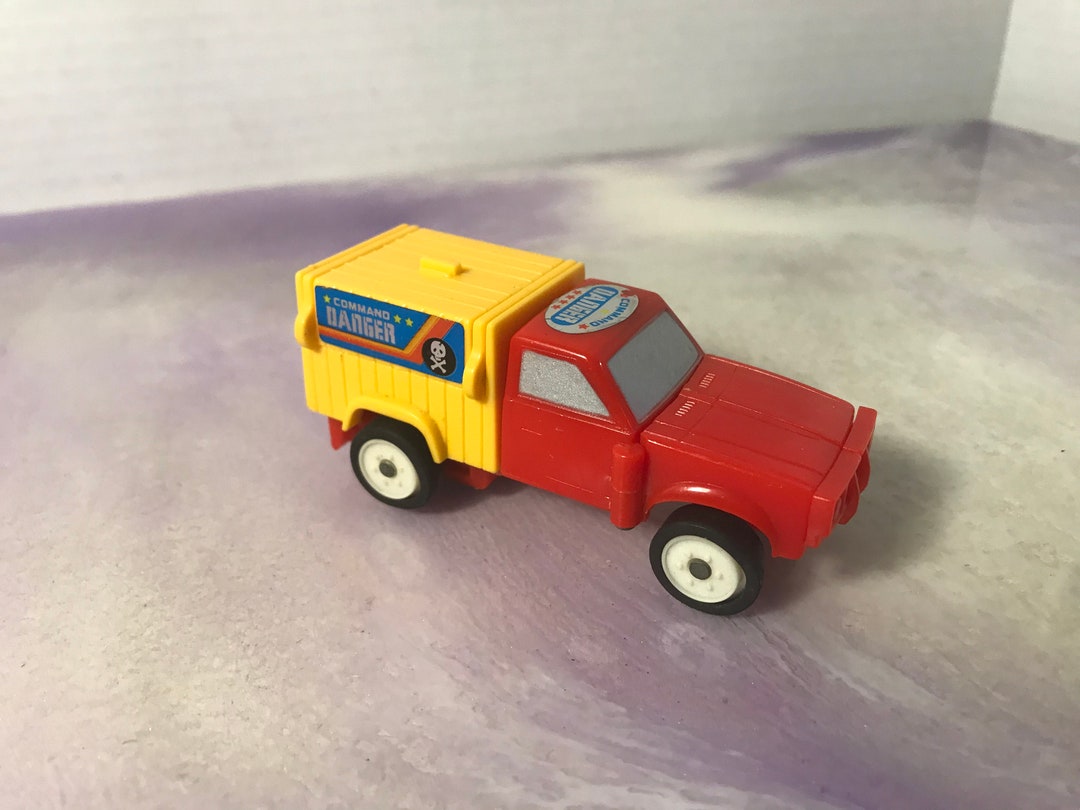 Vintage Gobots Styled Esso Racer Red Pickup Truck Action Figure 1983 ...