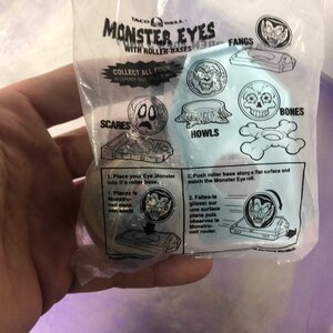 Vintage 1996 Taco Bell MONSTER EYES With Rolling Bases - Brand New ...