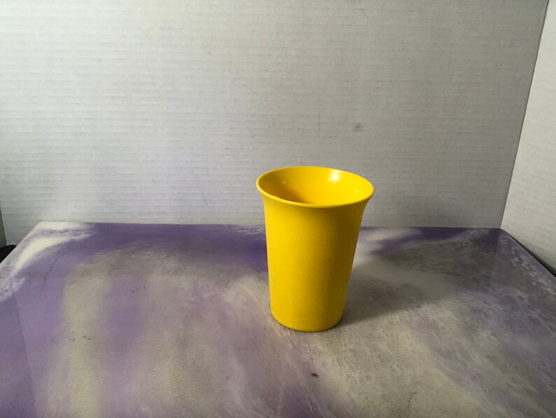 Vintage Tupperware Yellow Retro Cup Rare Nostalgia 1980's - Etsy