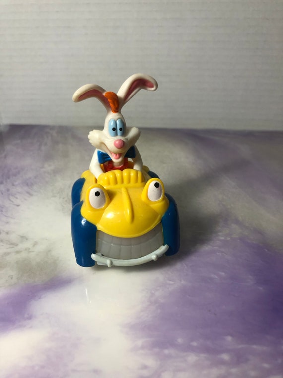 Toys Vintage Who Framed Roger Rabbit Figure in Yellow Car Disneyland ...