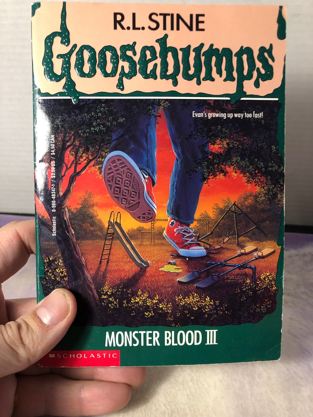 Vintage Monster Blood 3 (goosebumps ) by R.L. Stine (paperback Book ...