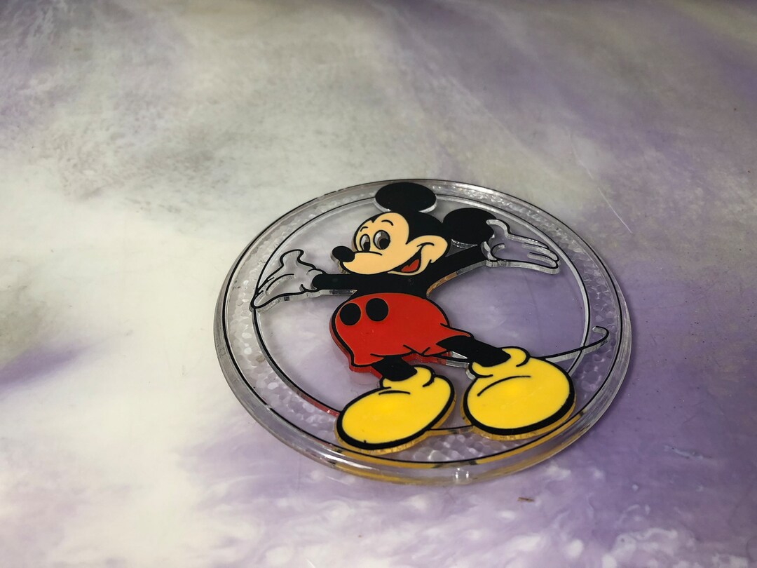 Vintage Mickey Mouse Coaster - Rare Vintage Mickey Mouse Themed ...