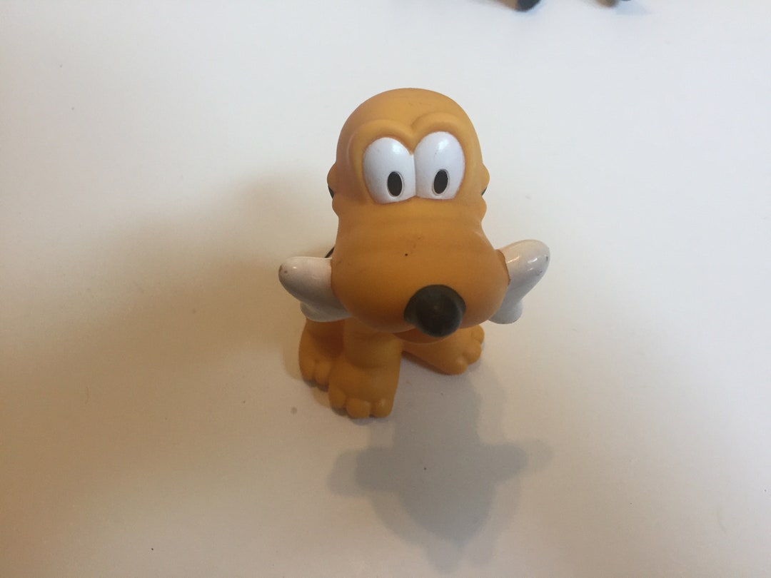 Vintage Pluto Vinyl Cake Topper Figure 4 Inches Tall Vinyl Disney Rare ...