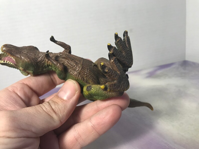 Vintage 90's Green and Brown T-rex Tyrannosaurus Rex - Etsy