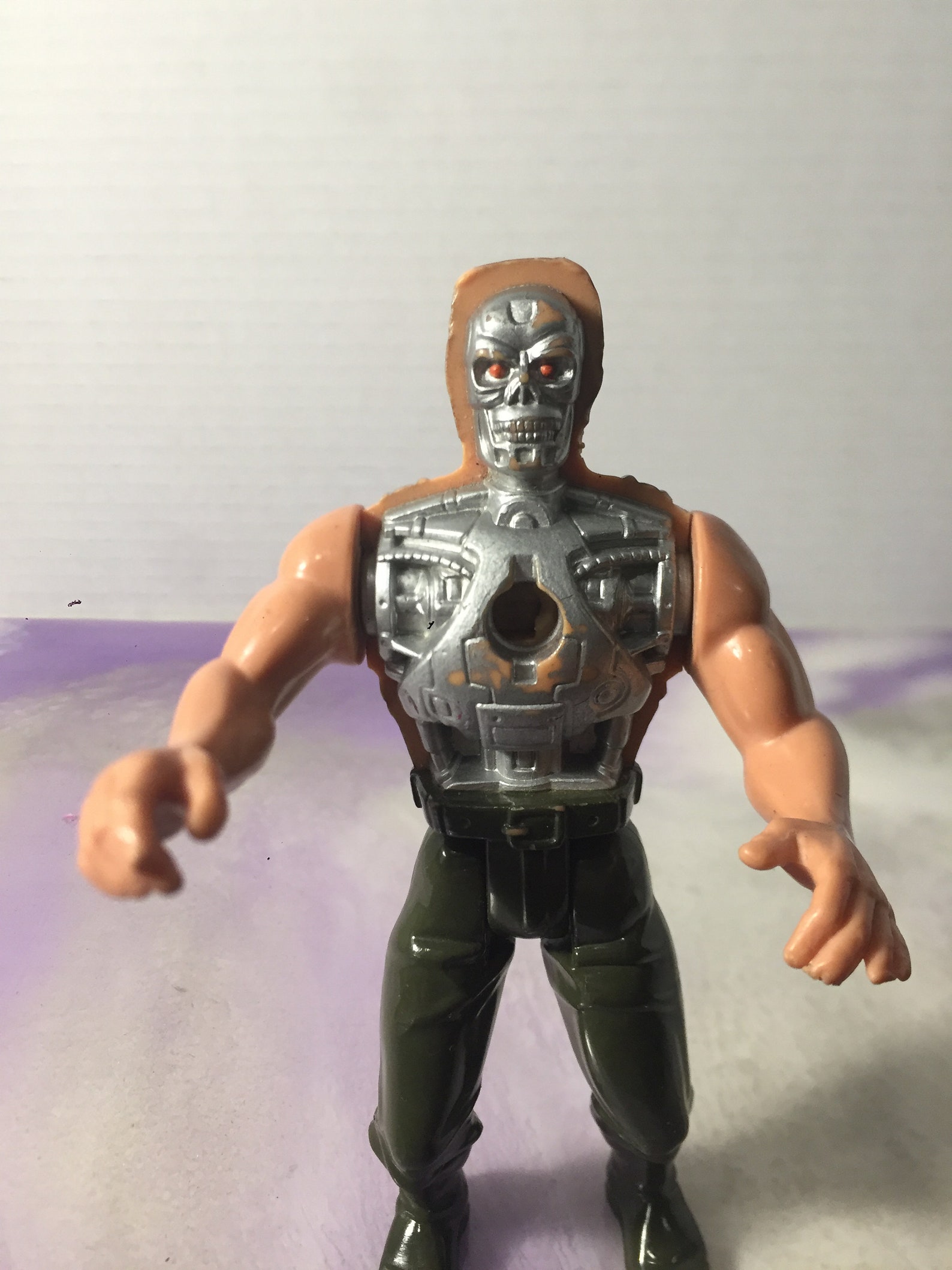 Vintage 1991 Kenner Battle Damaged Terminator 2 T2 Action Figure T-1000 ...