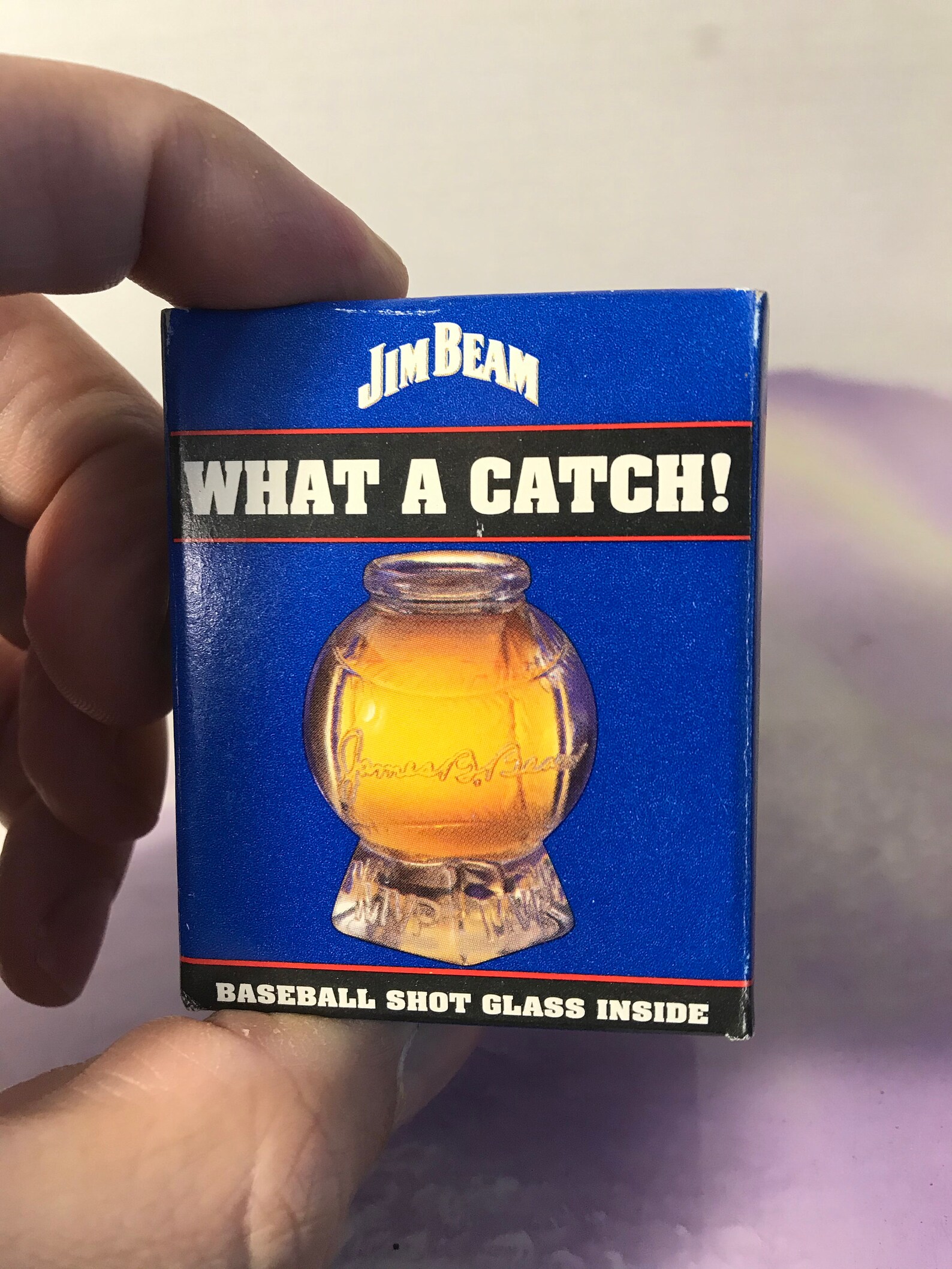 Vintage Jim Beam What a Catch Baseball Shaped Shot Glass - Etsy
