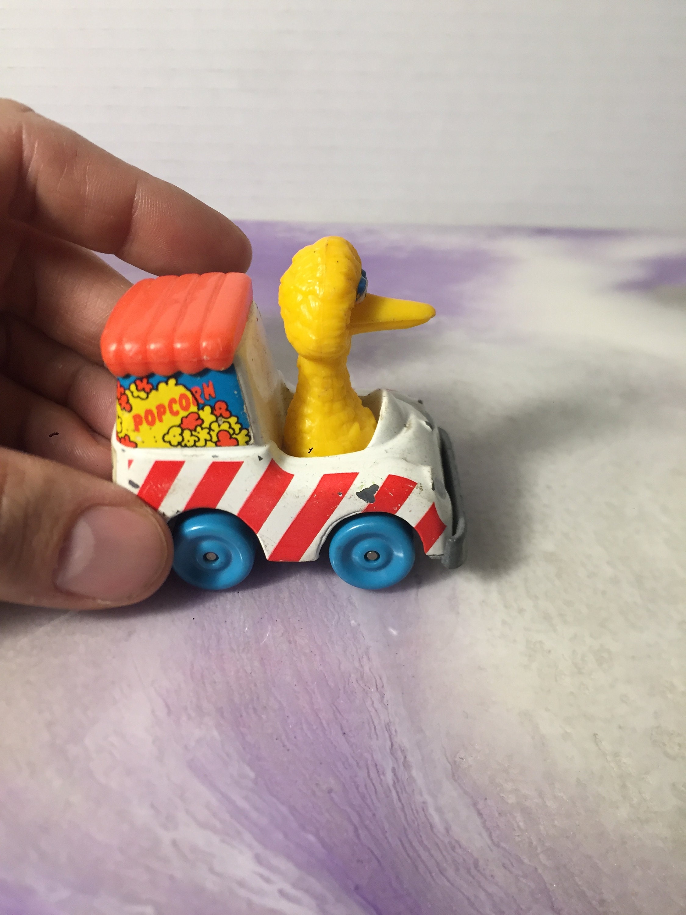 Vintage Big Bird Die Cast Popcorn Car 1983 Muppets Sesame | Etsy