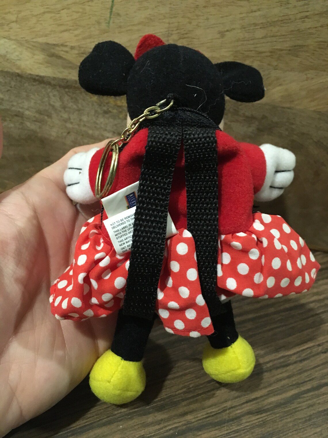 Vintage Disney Minnie Mouse Plush Keychain/ Backpack Toy - Etsy
