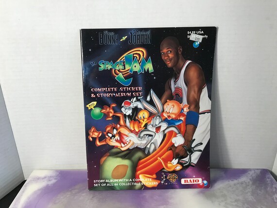 Vintage 1996 Baio Space Jam Album Stickers Set Michael - Etsy