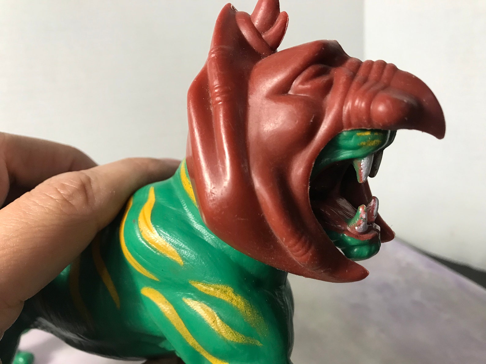 Vintage 1982 MOTU He-man Battle Cat cringer Mattel - Etsy