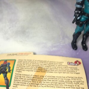 Vintage GI Joe Overkill V2 Rare Vintage Action Figure Gi Joe Arah ...