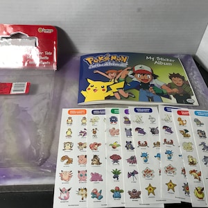 Vintage Pokemon Sticker Book and Sticker Set - so Cool - - 90's Pokemon ...