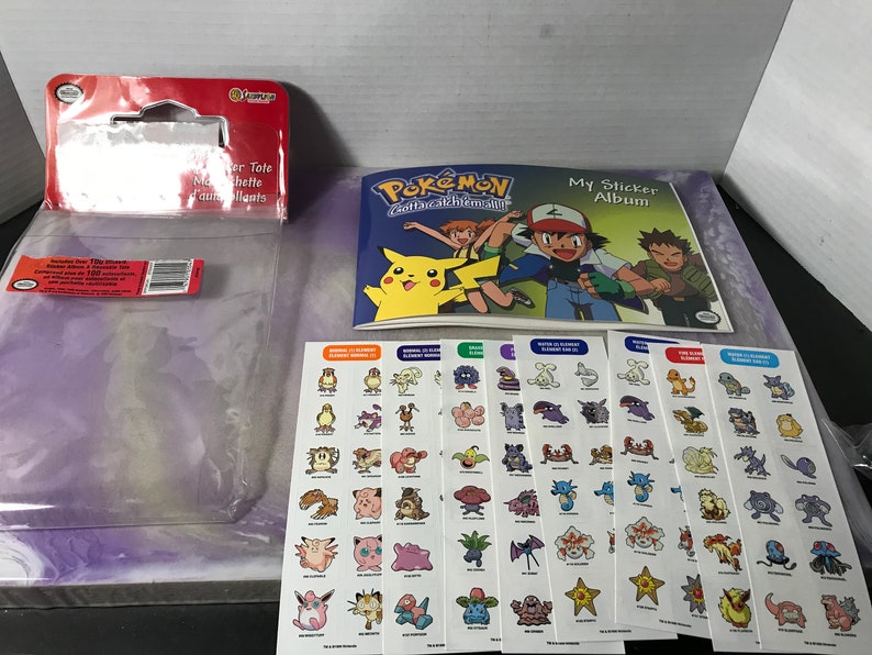 Vintage Pokemon Sticker Book and Sticker Set so Cool - Etsy