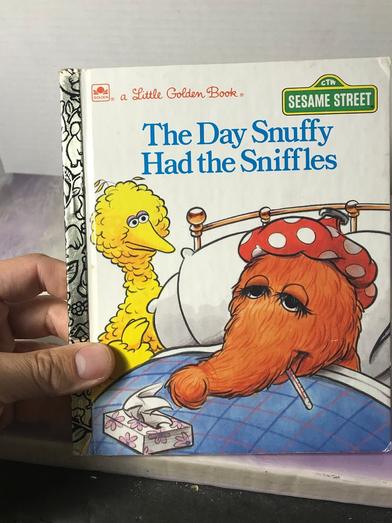 Vintage Sesame Street Little Golden Book the Day Snuffy Had - Etsy