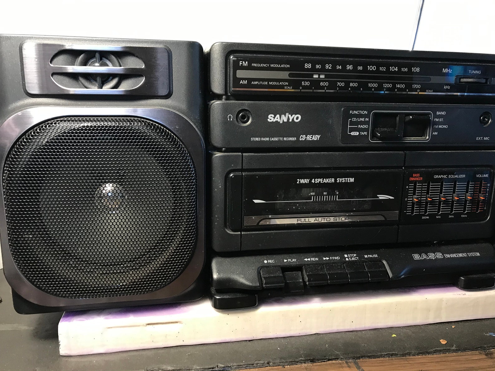 Vintage Sanyo Radio Ghetto Blaster Am / Fm Stereo Boombox - Etsy