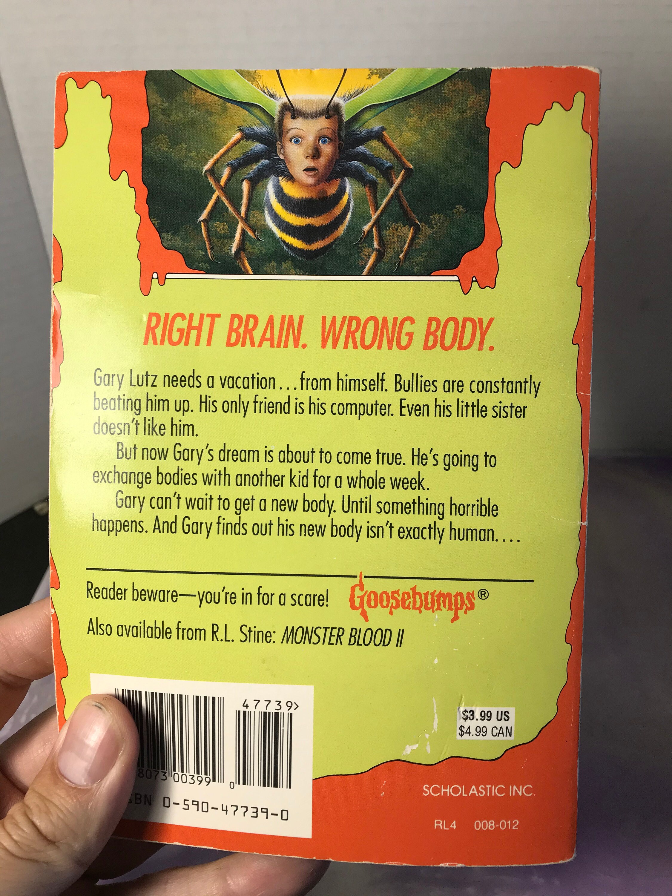 Vintage Why I'm Afraid of Bees (goosebumps ) by R.L. Stine (paperback ...