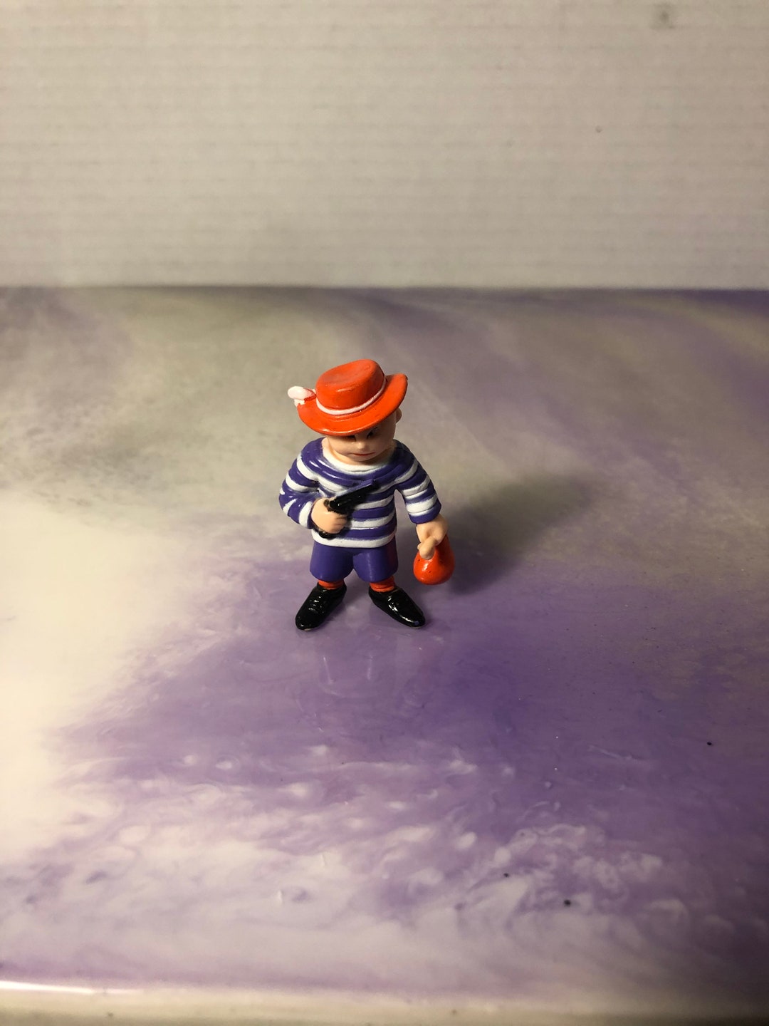 Vintage 1980's Soma Toys Bank Robber PVC Figure / Cake Topper - Rare ...