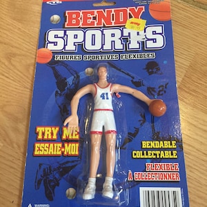 Vintage Rare CTG Bendy Sports Basketball Player 41 Vintage Bendable ...