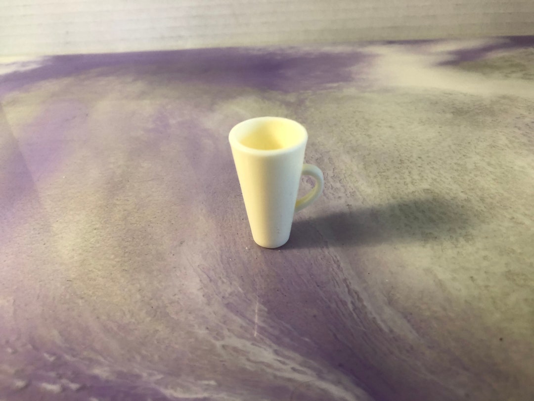 Vintage 90's Barbie White Drink Glass Barbie Accessory Vintage Barbie ...